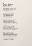 For my daughter by Kim Moore – Ledbury Poetry Festival